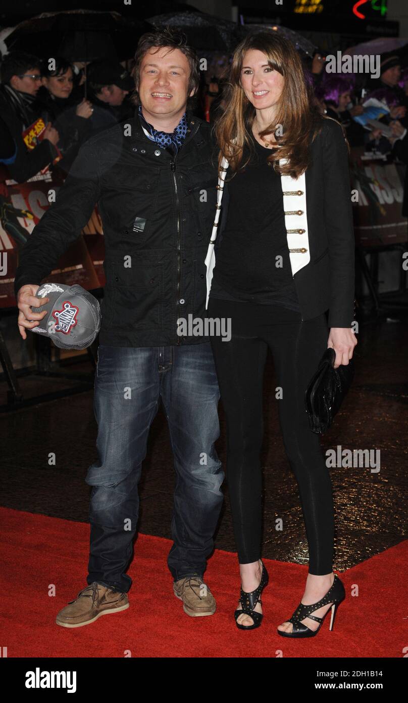 Jamie Oliver and Jools Oliver arriving at the Kick Ass European ...