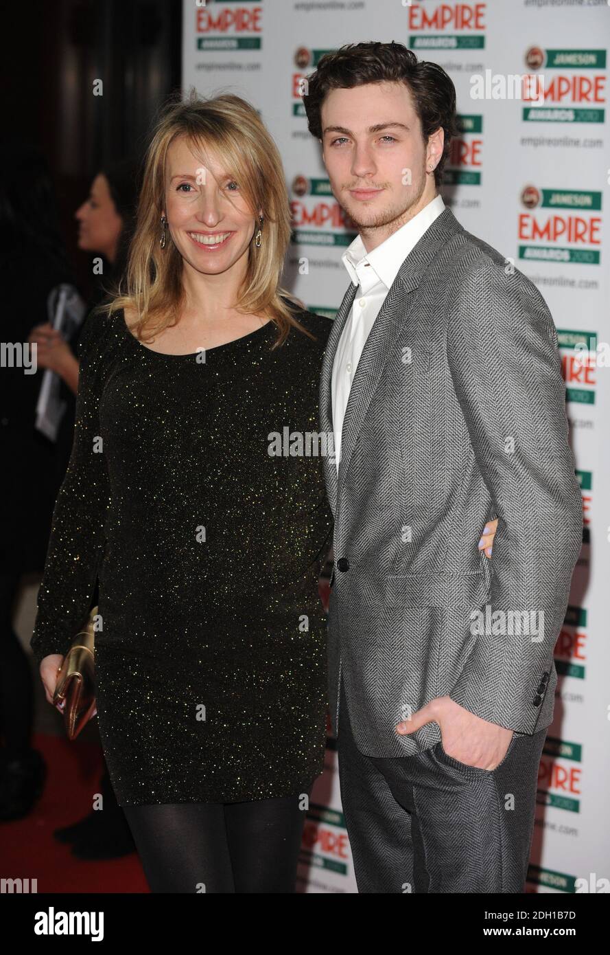 Sam Taylor Wood and Aaron Taylor-Johnson arriving at The Empire Film ...