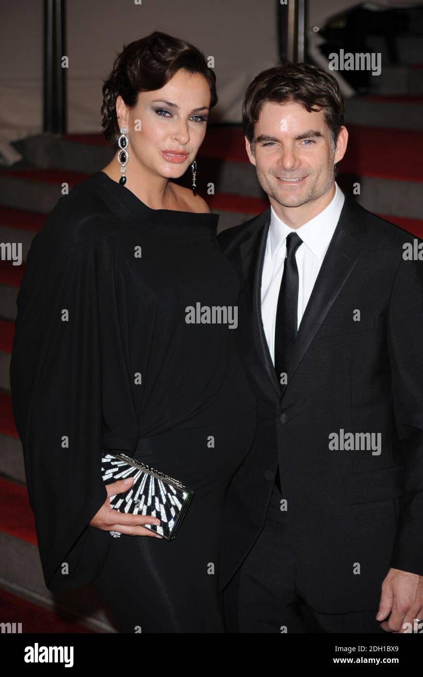 Jeff Gordon and wife arriving at the 2010 Metropolitan Museum of Art ...