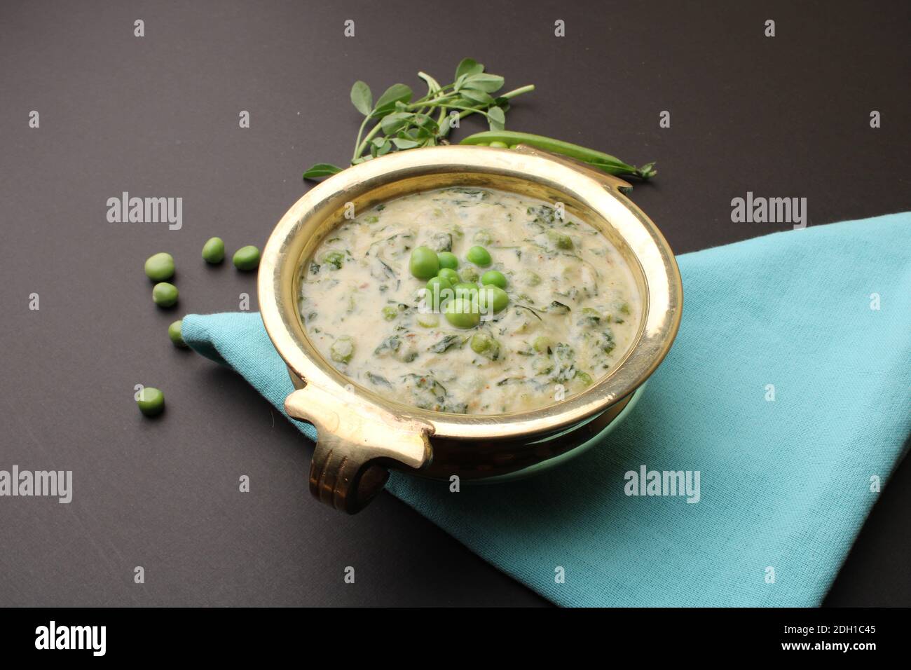 Methi Malai Mutter, Indian food, India Stock Photo - Alamy
