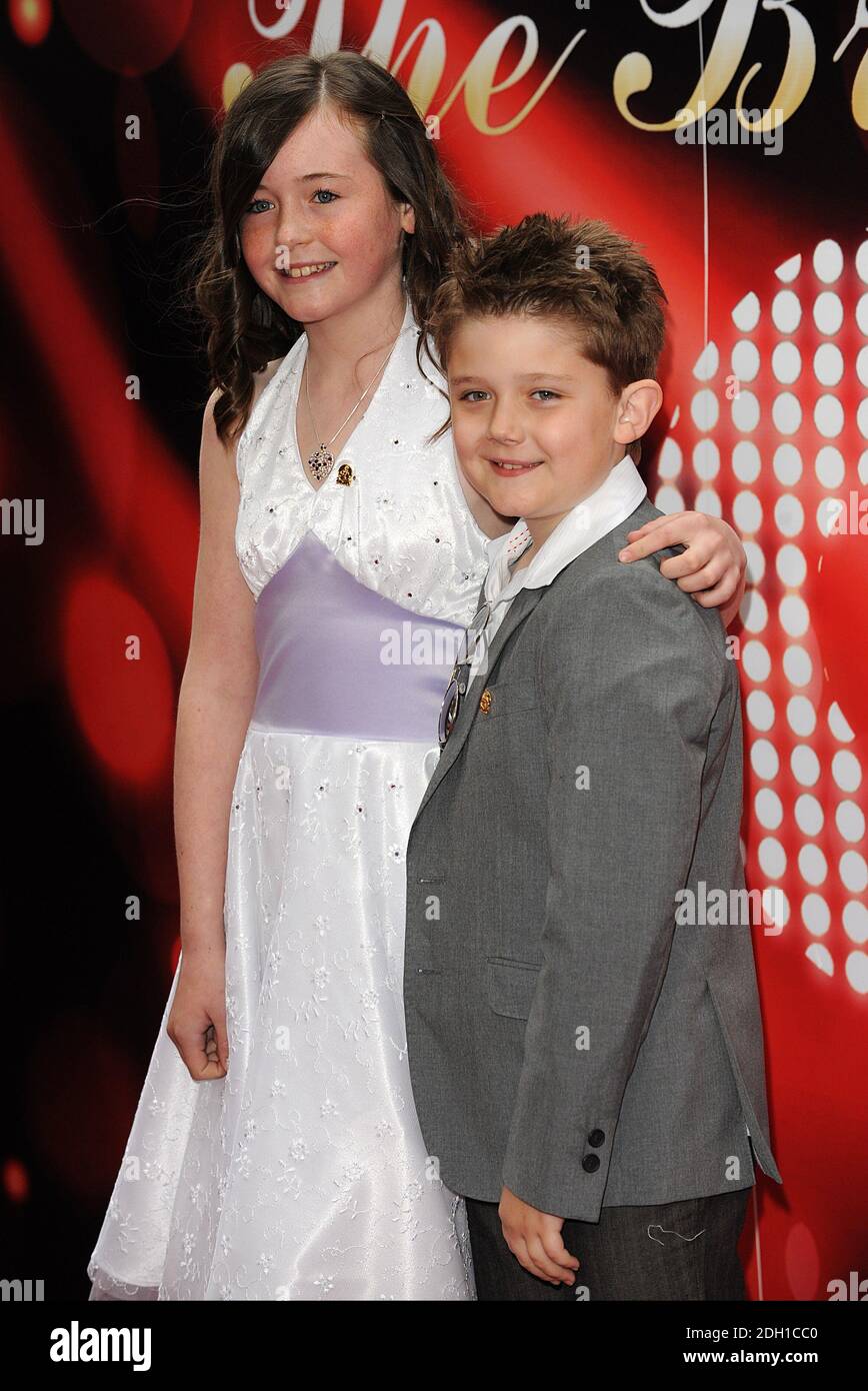 Ellis Hollins and Lydia Waters arriving for the 2010 British Soap ...
