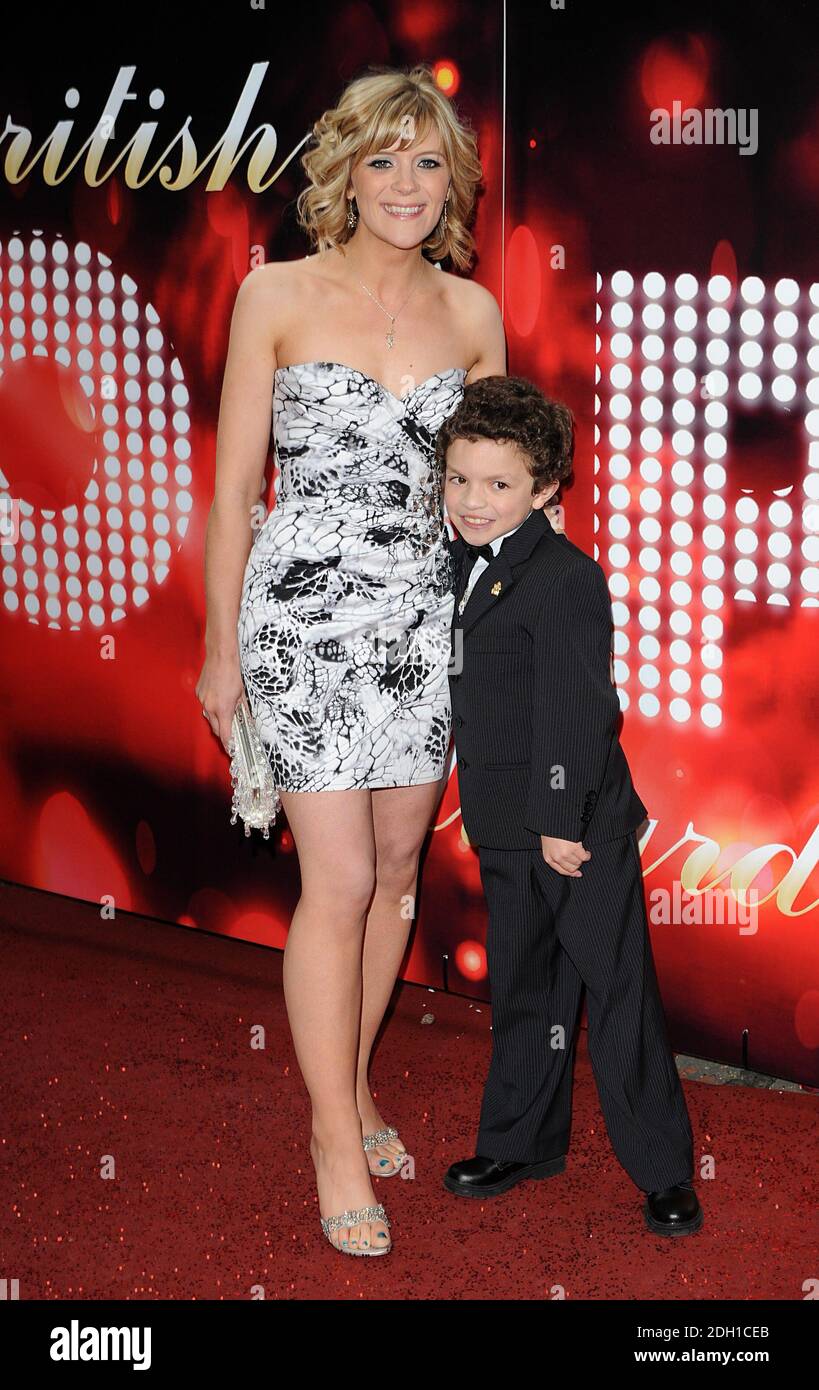 Jane Danson and Alex Bain arriving for the 2010 British Soap Awards at ...