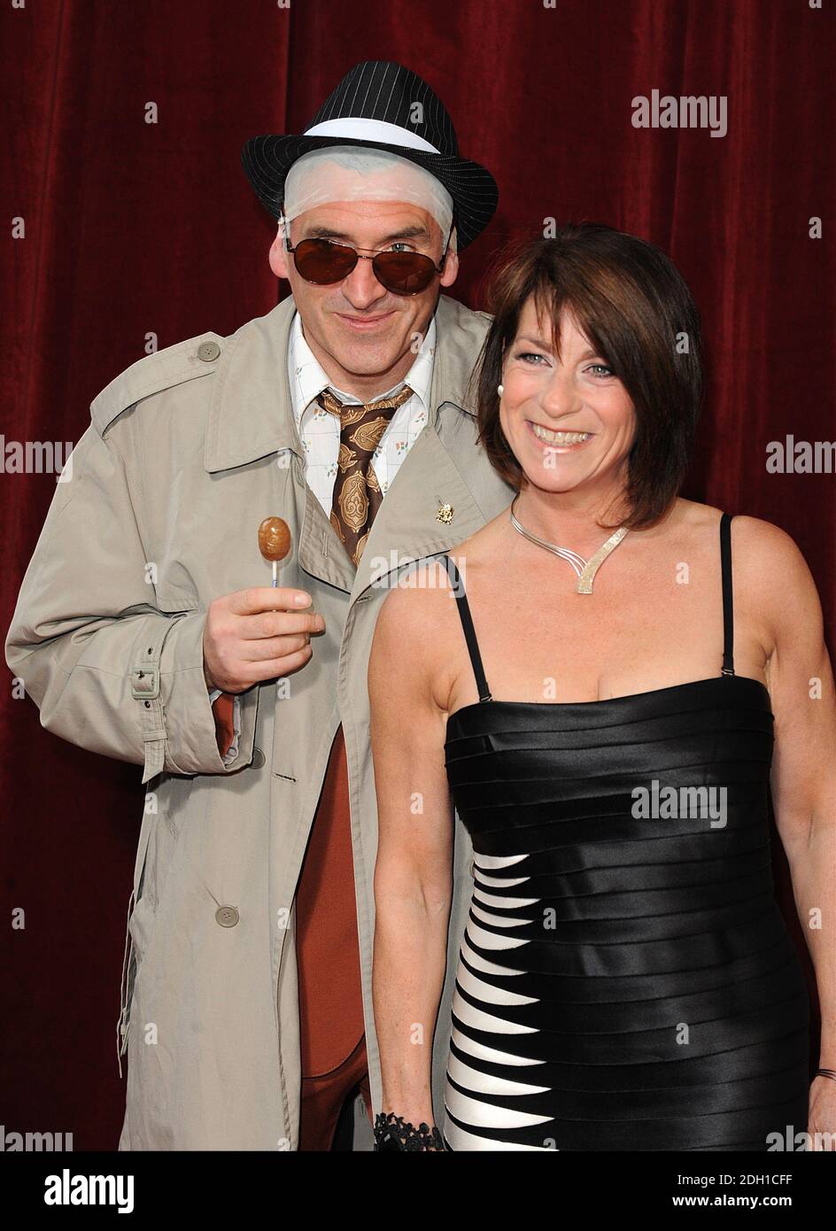 Tony Audenshaw and Deena Payne arriving for the 2010 British Soap ...