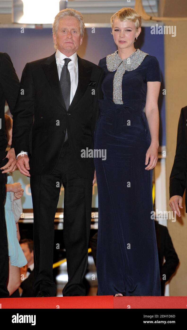 Michael Douglas and Carey Mulligan arriving for the screening of Wall ...