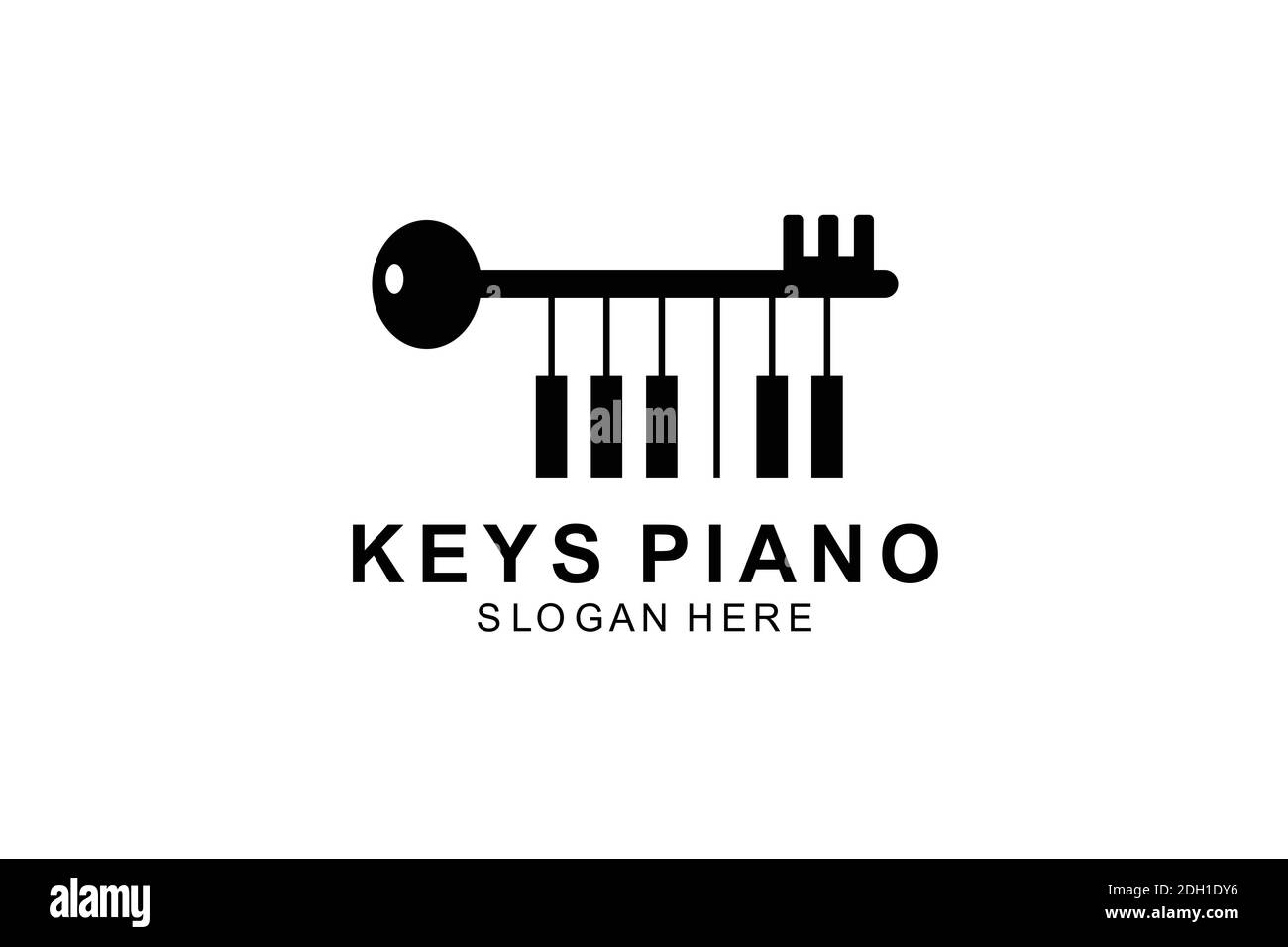 Piano Keys Logo Premium Vector | Keyboard Piano In An Octave For Icons