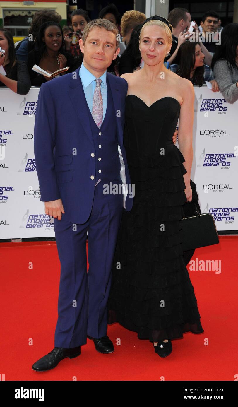 Martin Freeman and girlfriend arrive for the National Movie Awards 2010 ...