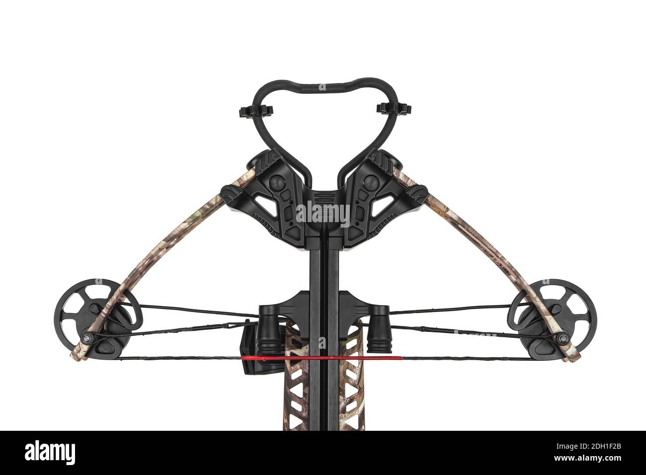 A modern crossbow with a telescopic sight. Silent weapon for hunting ...