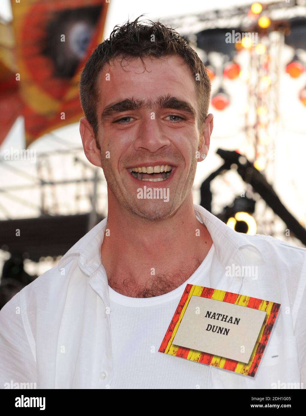 Nathan Dunn arriving at the Big Brother 2010 House, Elstree Studios ...