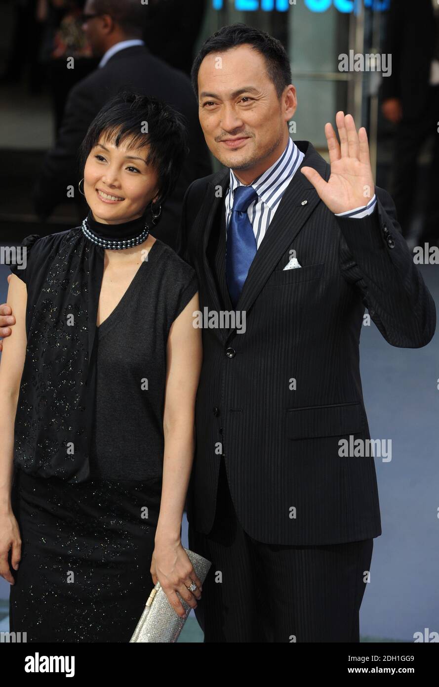 Ken Watanabe and wife arriving at the World Premiere of Inception ...