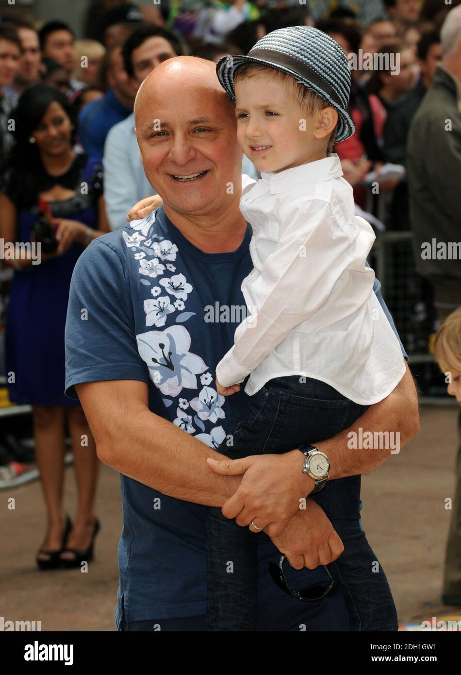 Aldo Zilli and son at the Toy Story 3D UK Premiere, Empire Cinema ...