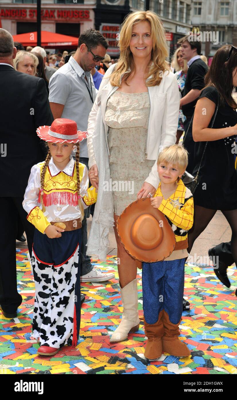 Penny Lancaster and children at the Toy Story 3D UK Premiere, Empire ...