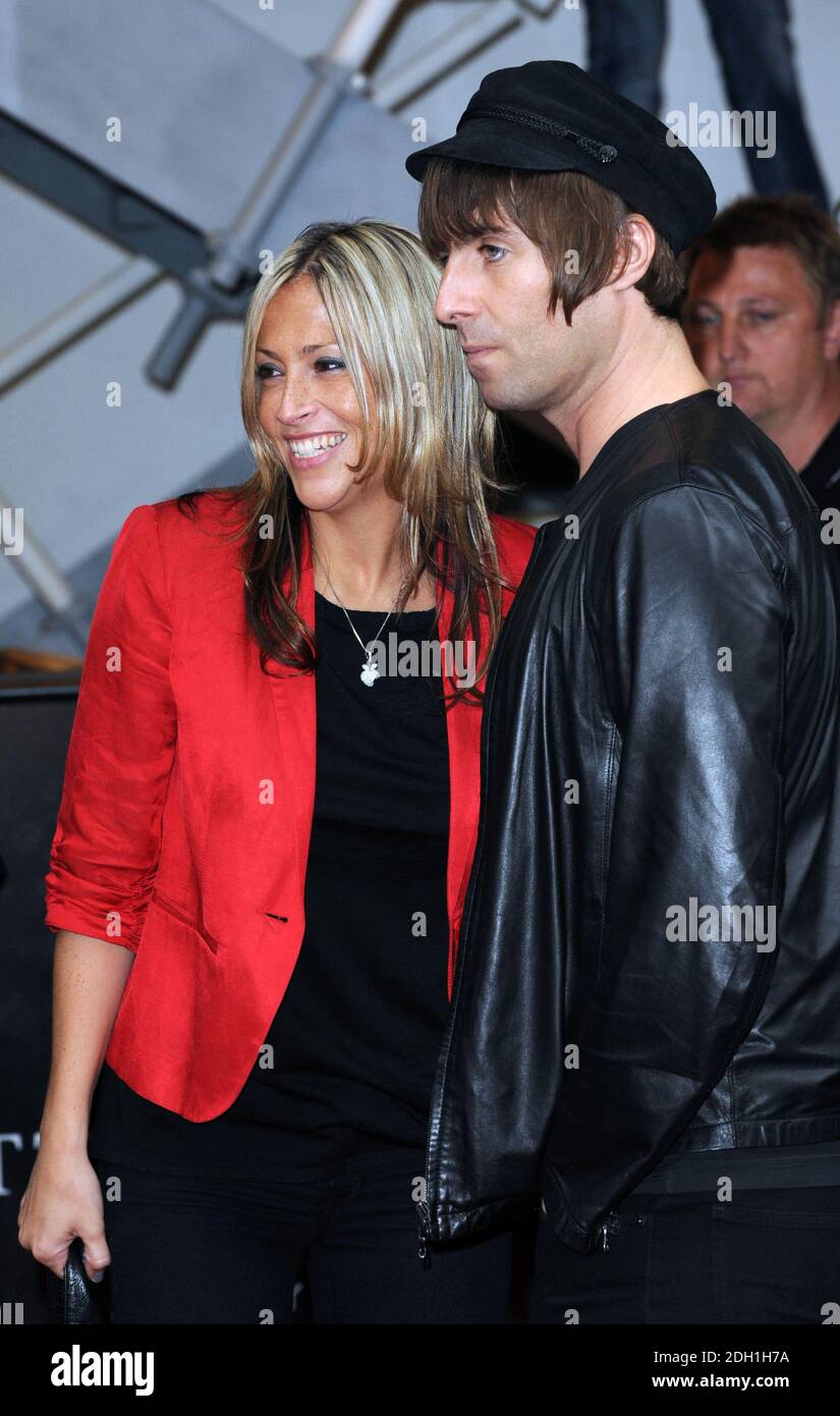 Liam Gallagher and his wife Nicole Appleton arrive at the new pop up ...