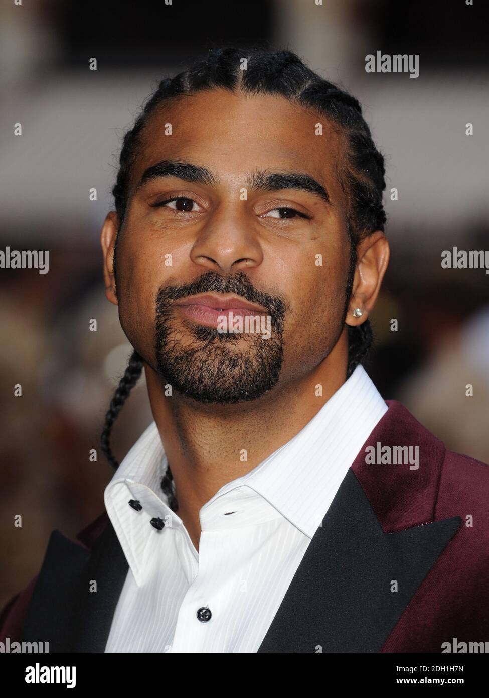 David Haye arrives at the UK Premiere of The Expendables at Odeon ...