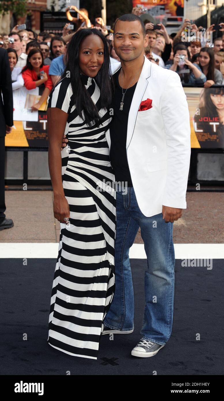 Angelica Bell and Michael Underwood arriving at the UK Gala Premiere of ...