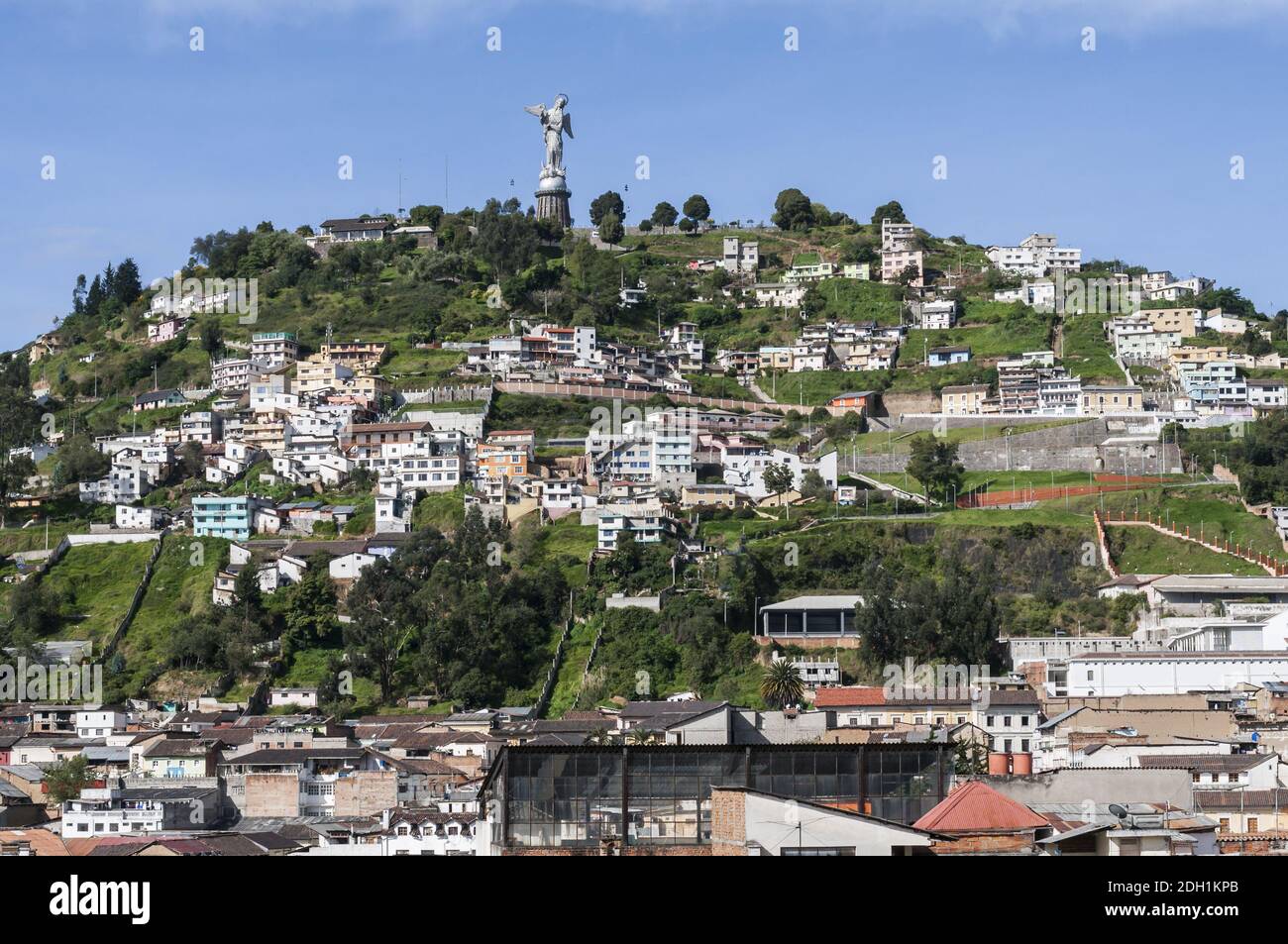 City view of Quito, the capital of Ecuador, South America Stock Photo ...