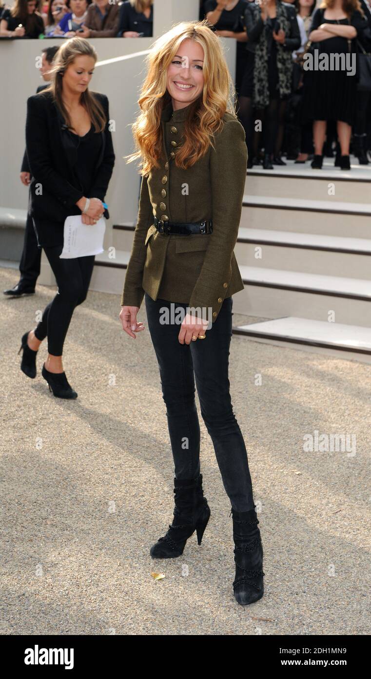 Cat Deeley arriving at the Burberry Fashion show during London Fashion ...