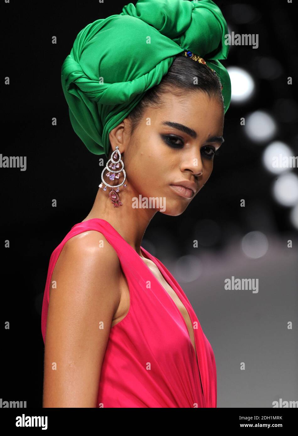 The Issa Fashion show during London Fashion Week, London Stock Photo ...