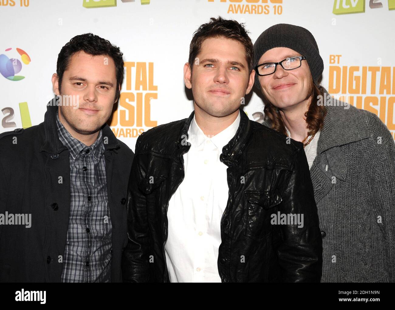 Scouting For Girls arriving at The BT Digital Music Awards 2010, The ...