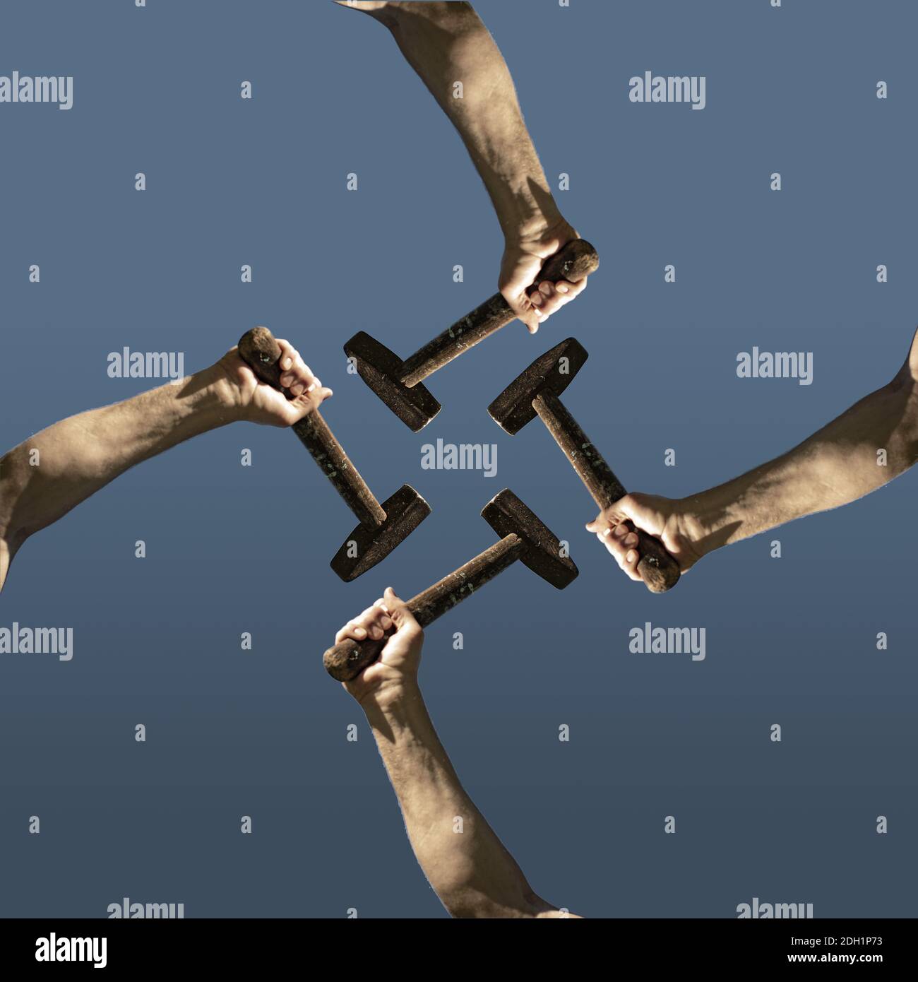 Teamwork art hi-res stock photography and images - Alamy