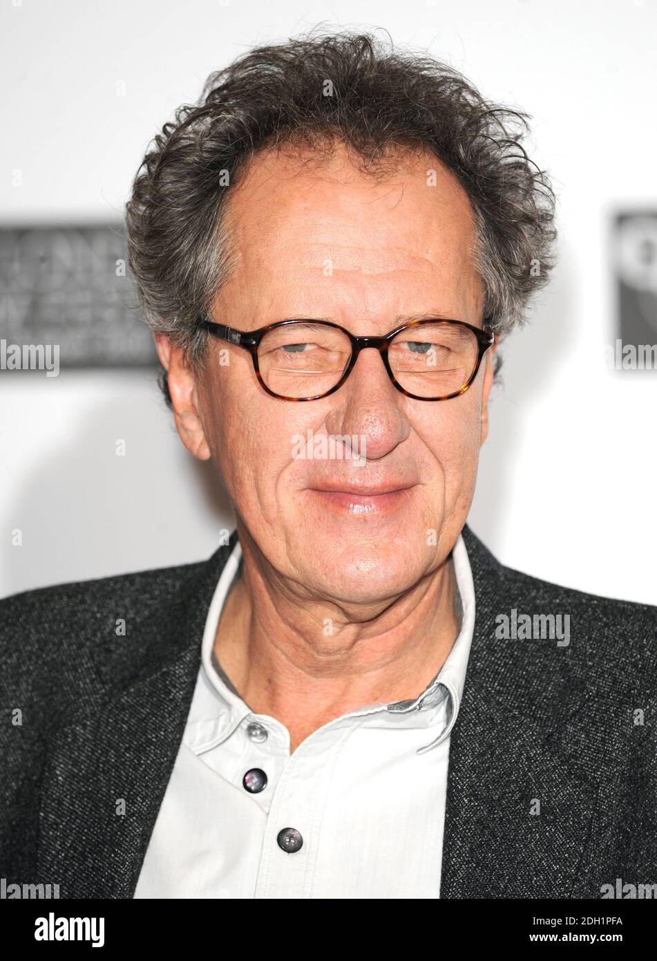 Geoffrey Rush at the London Film Festival photocall for The King's ...