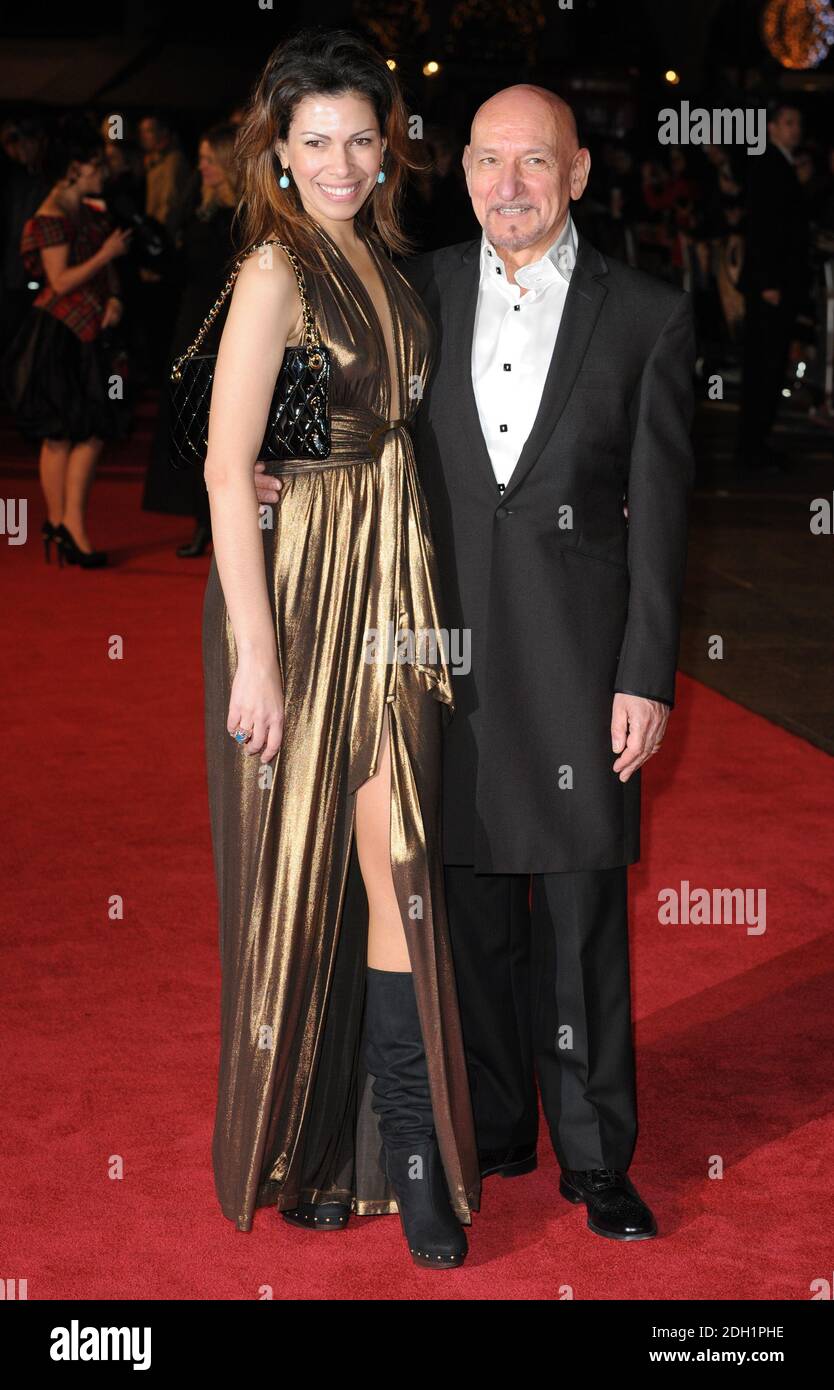Sir Ben Kingsley and Daniela Lavender arriving at the London Film ...