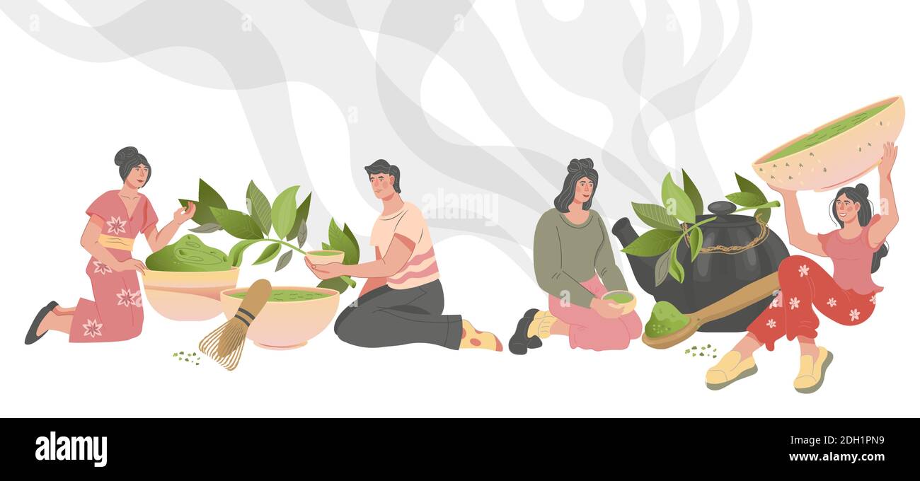 Japanese tea ceremony drawing hi-res stock photography and images - Alamy