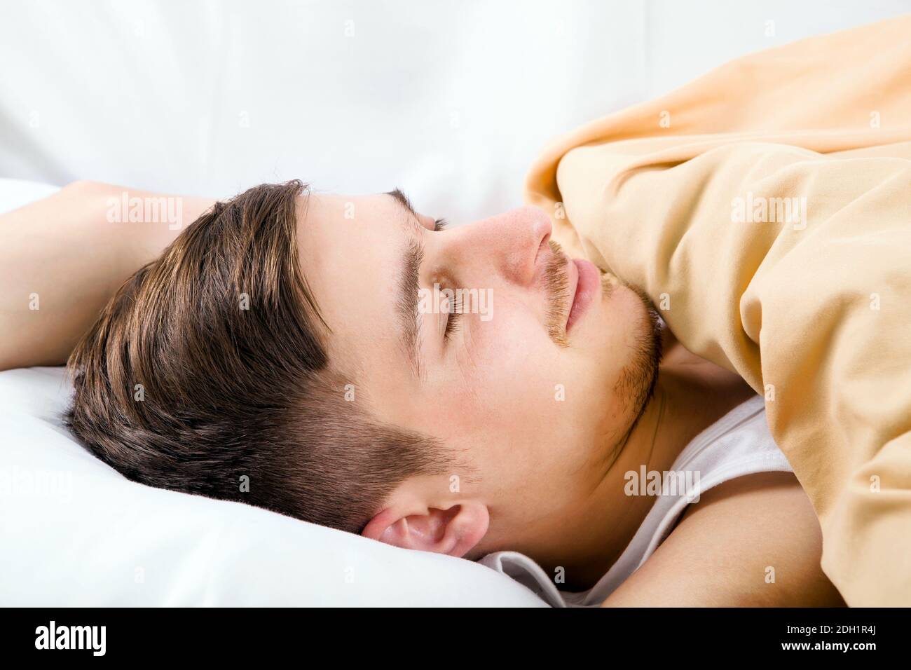 Guy in sleeping sofa hi-res stock photography and images - Alamy