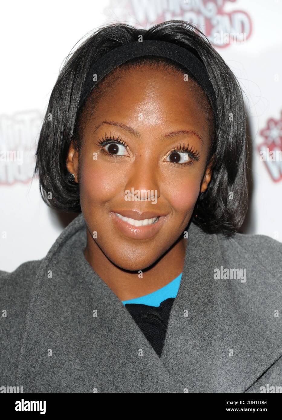 Angelica Bell at the Winter Wonderland in Hyde Park, London Stock Photo ...