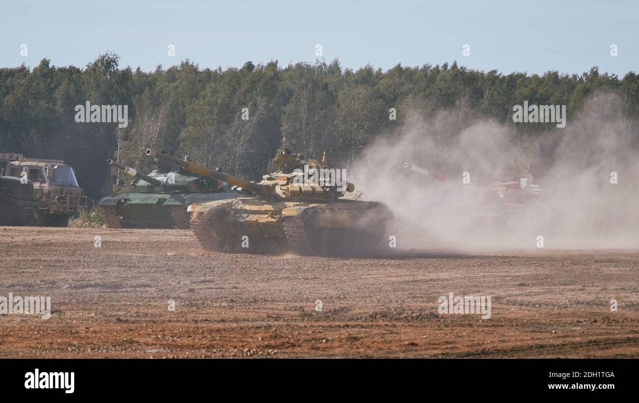 Kubinka, Russia. 23rd Aug, 2020. Serbian tank enters the training ...