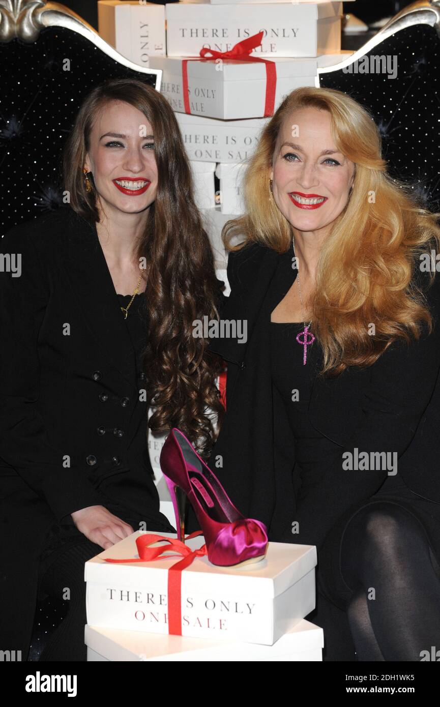 Jerry Hall and her daughter Elizabeth Jagger open the Harrods Winter ...