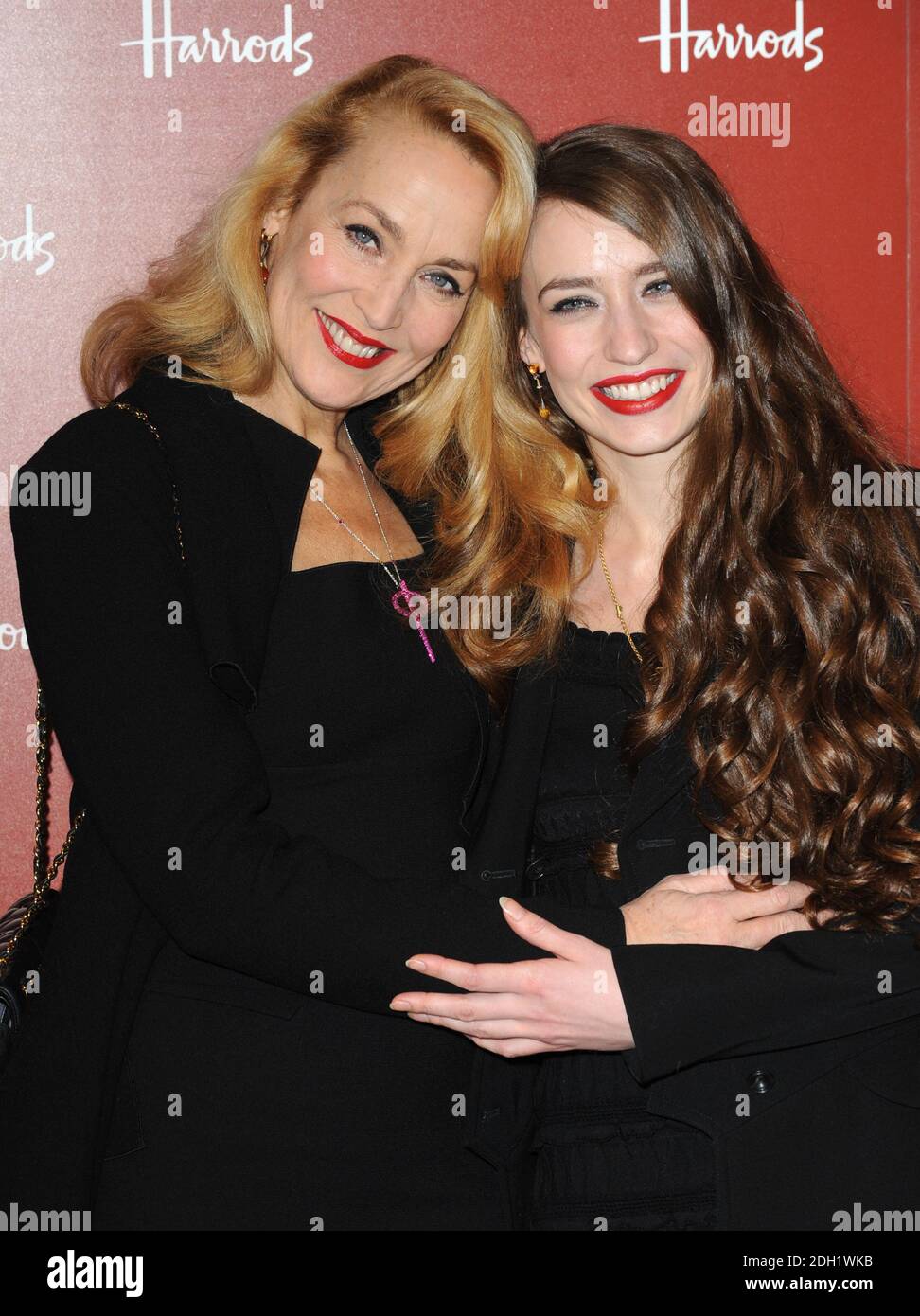 Jerry Hall and her daughter Elizabeth Jagger open the Harrods Winter ...