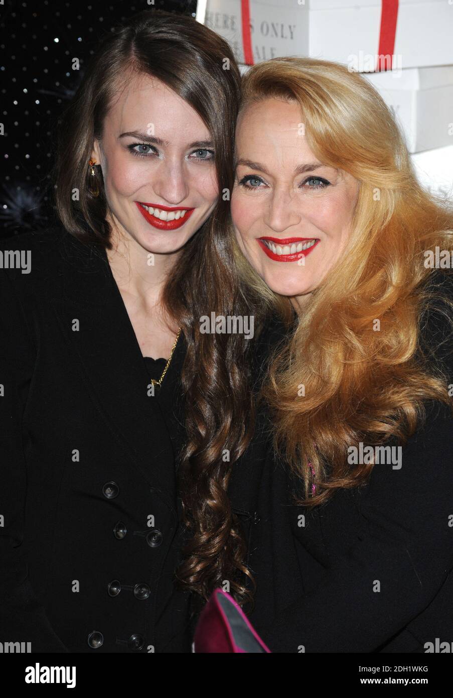 Jerry Hall and her daughter Elizabeth Jagger open the Harrods Winter ...
