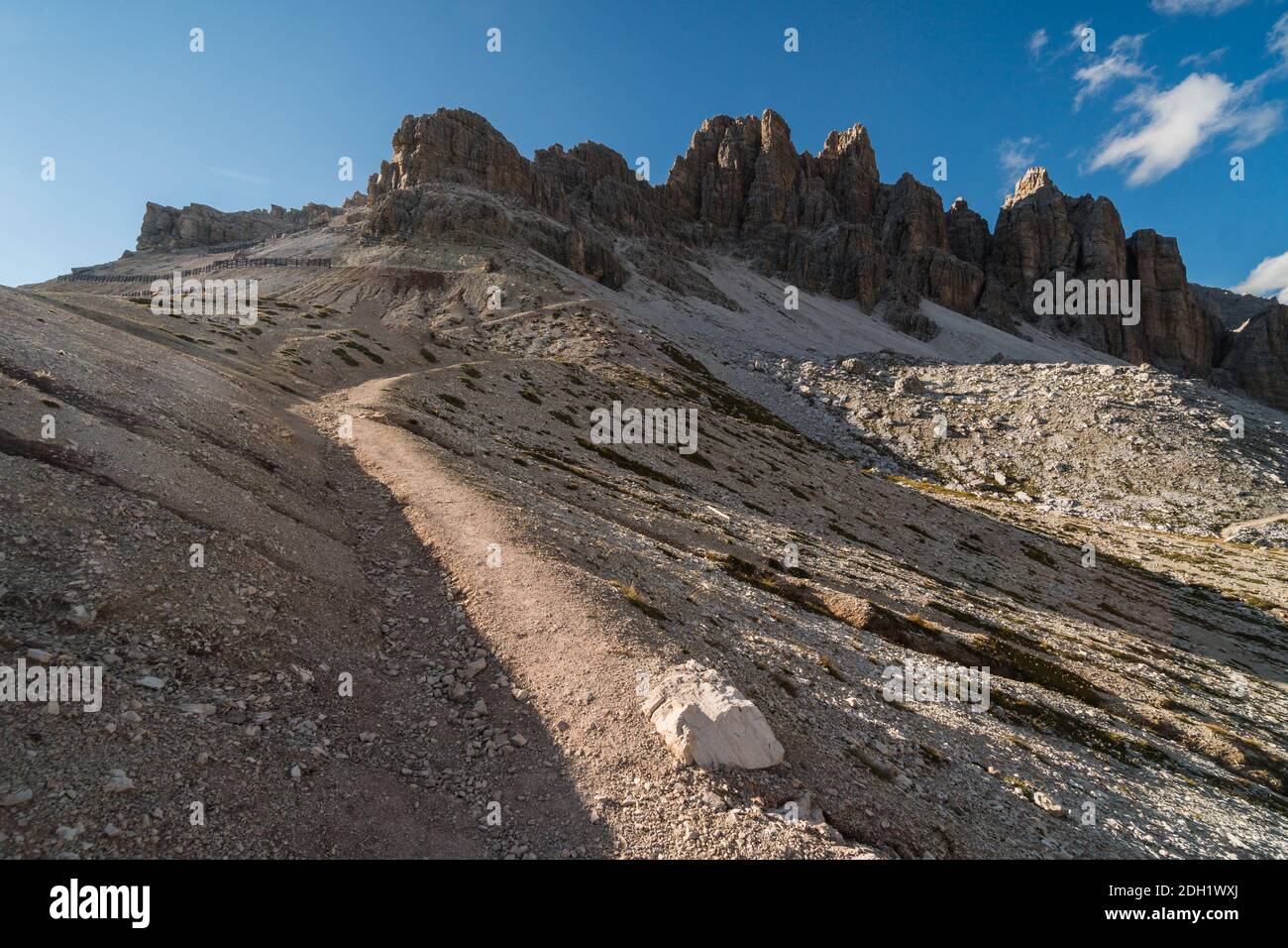 Beautiful rocky cliffs in the Dolomites, Italy, Europe. Famous ...