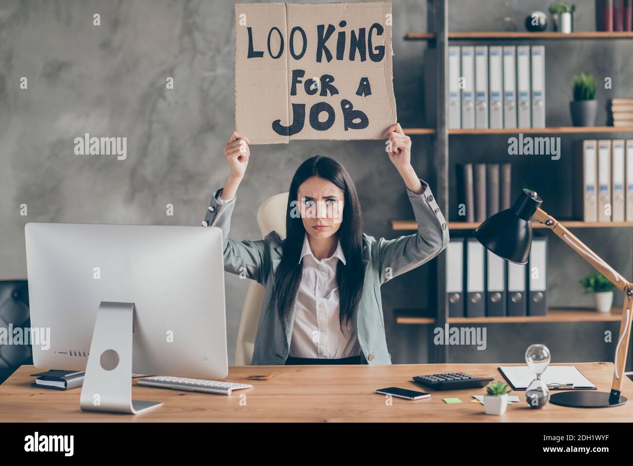 Photo of sad frustrated girl lost her job company corona virus ...