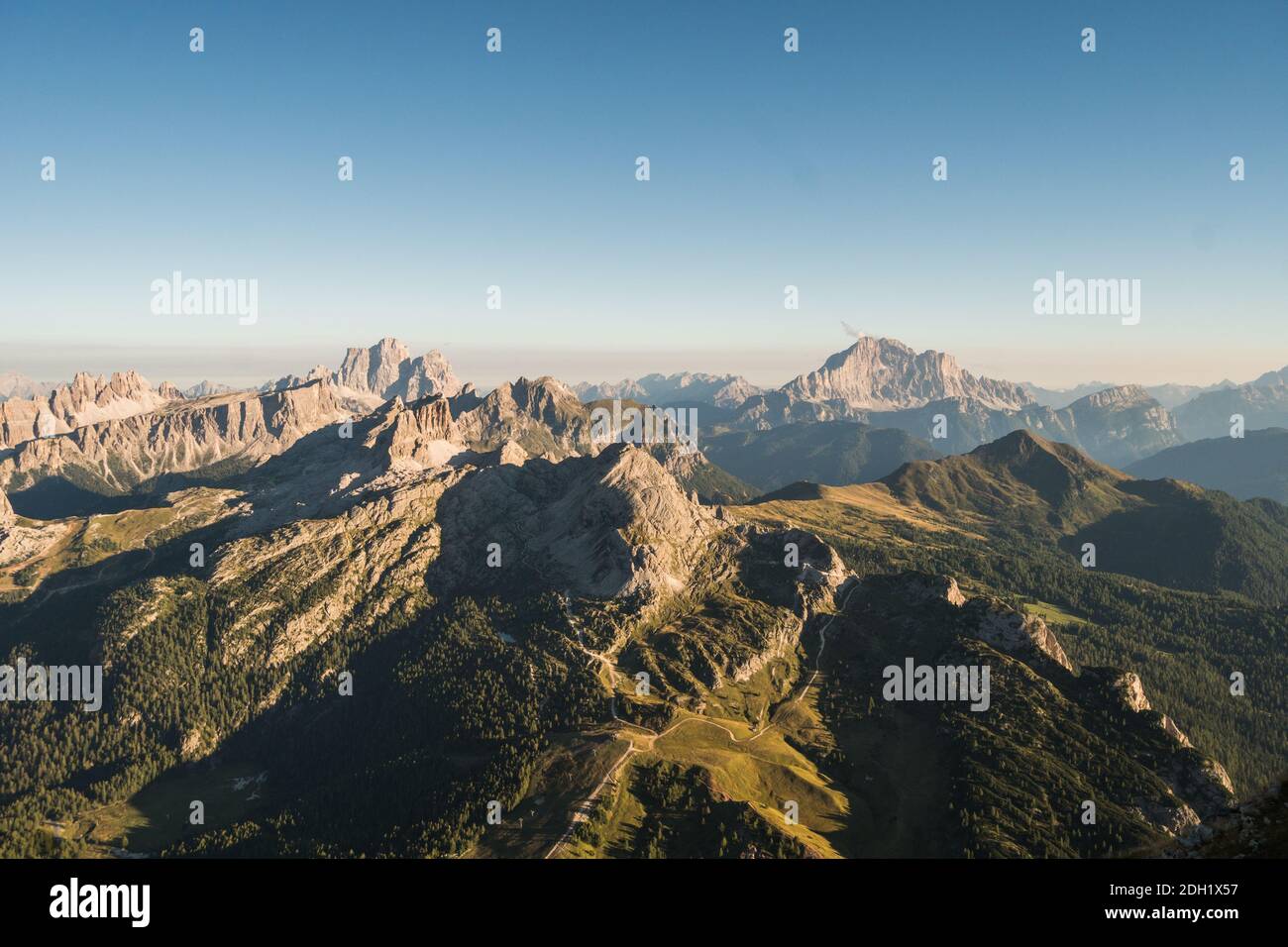 Beautiful rocky cliffs in the Dolomites, Italy, Europe. Famous ...