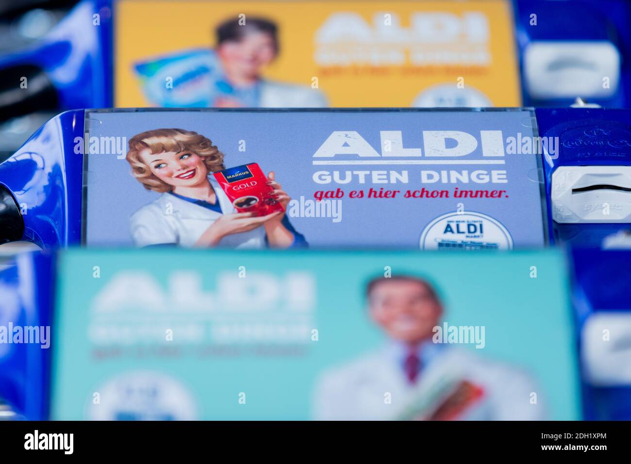 Essen, Germany. 09th Dec, 2020. Shopping carts with historical motifs ...