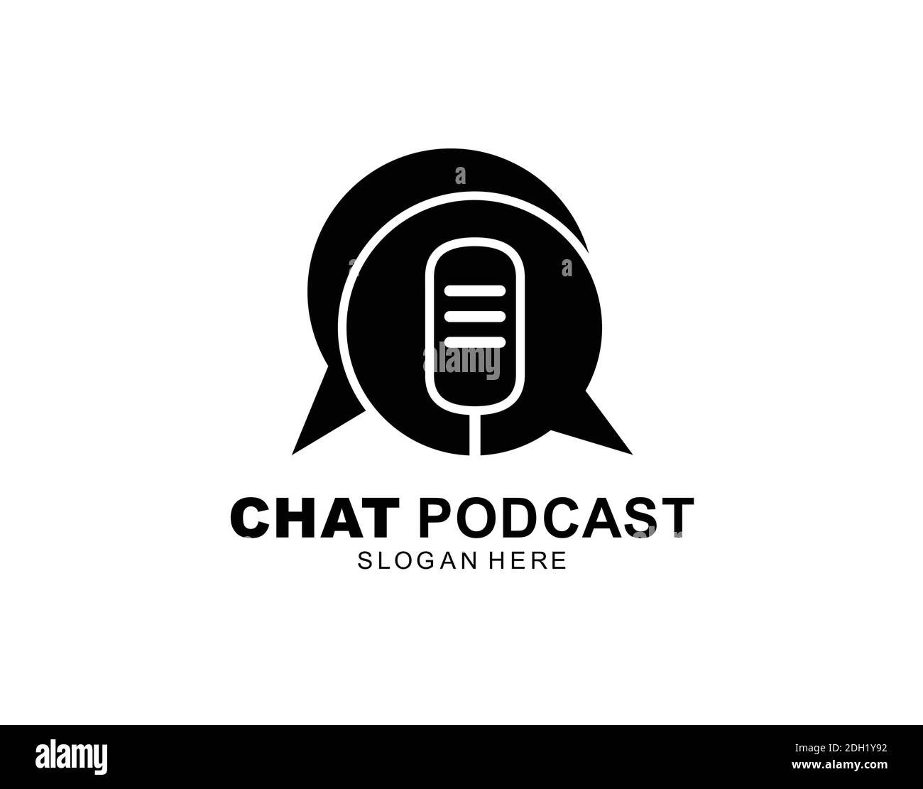 chat podcast logo icon symbol designs Stock Vector Image & Art - Alamy