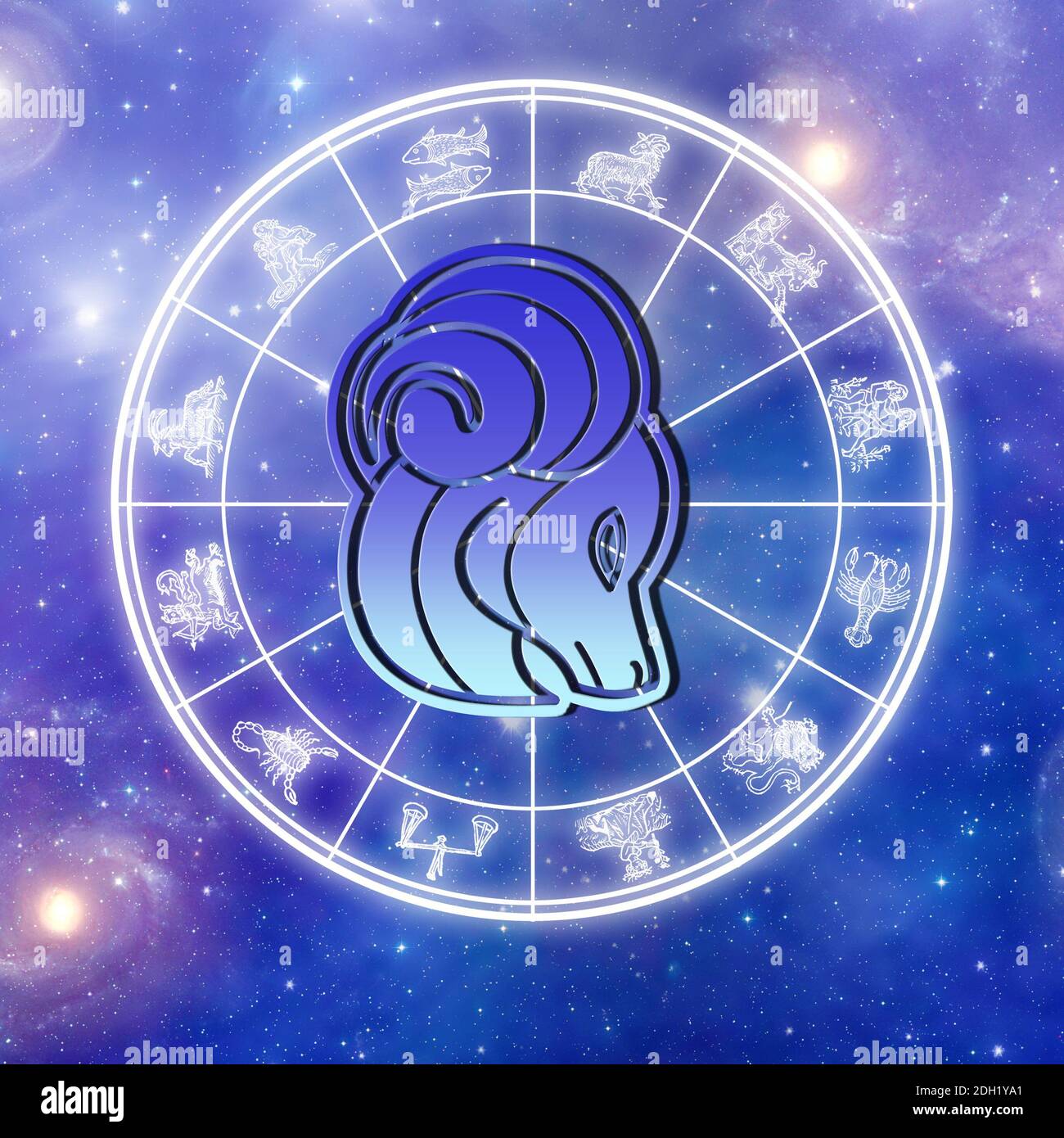 astrology sign of the zodiac Aries Stock Photo - Alamy