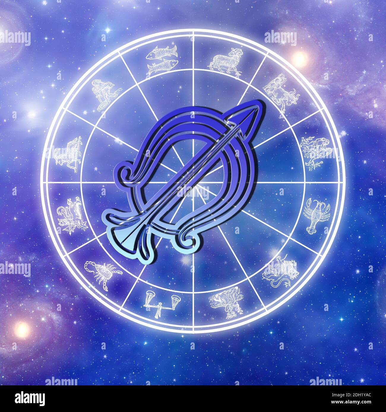 astrology sign of the zodiac Sagittarius Stock Photo - Alamy