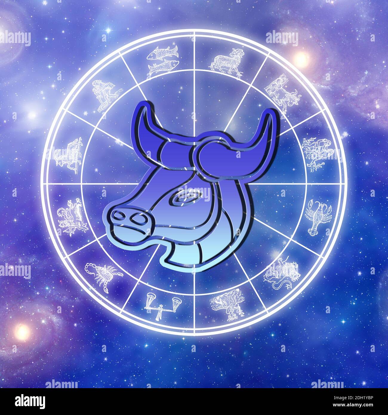 astrology sign of the zodiac Taurus Stock Photo - Alamy