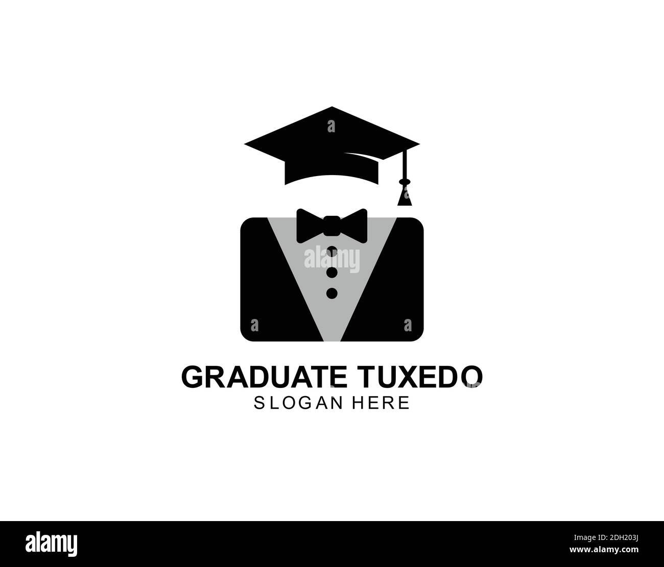graduate ribbon tie logo icon symbol designs Stock Vector Image & Art ...