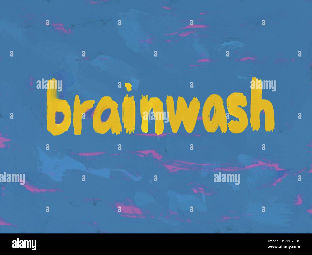 brainwash concept words painted texture Stock Photo - Alamy