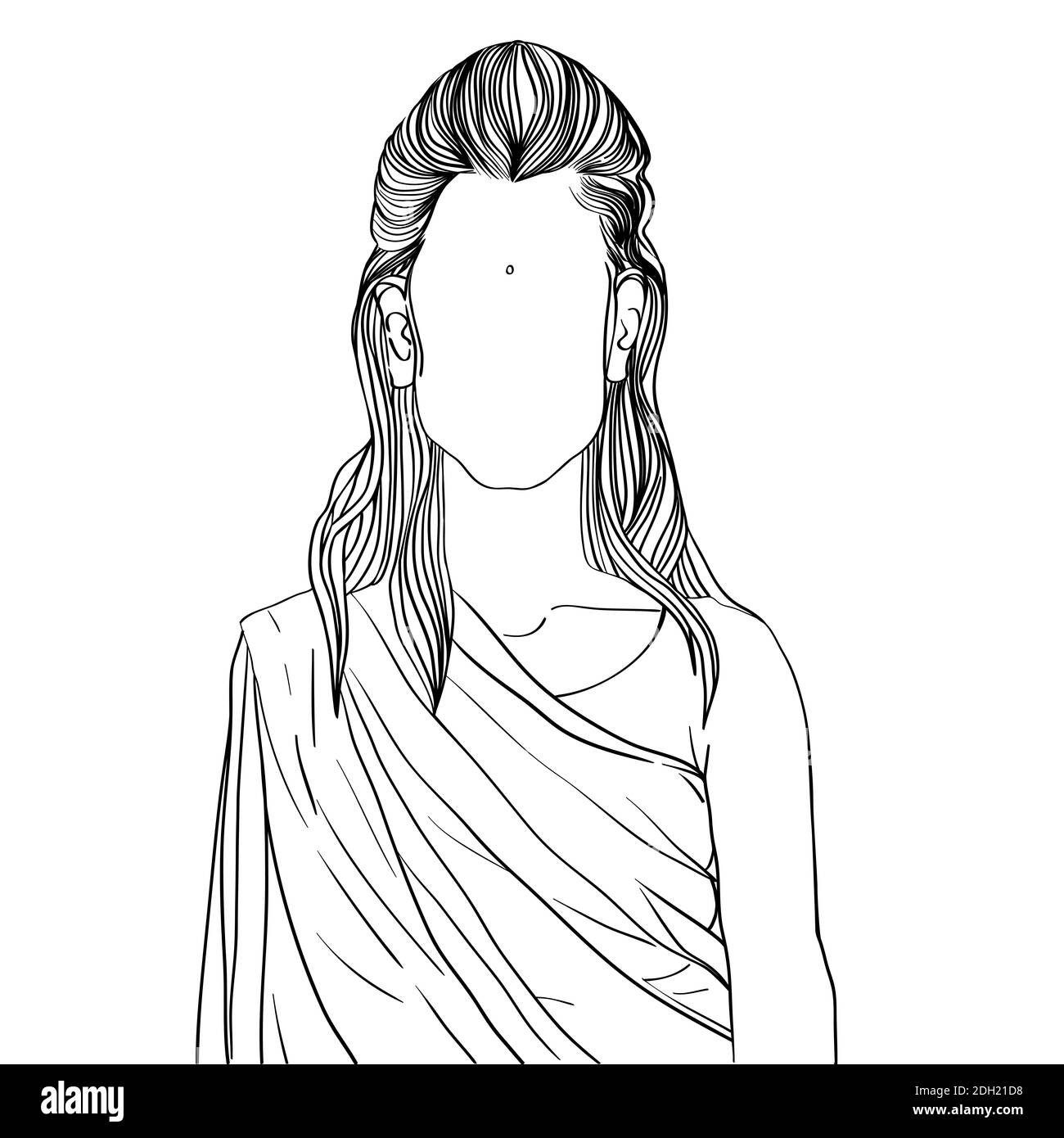 Woman faceless avatar Cut Out Stock Images & Pictures - Alamy