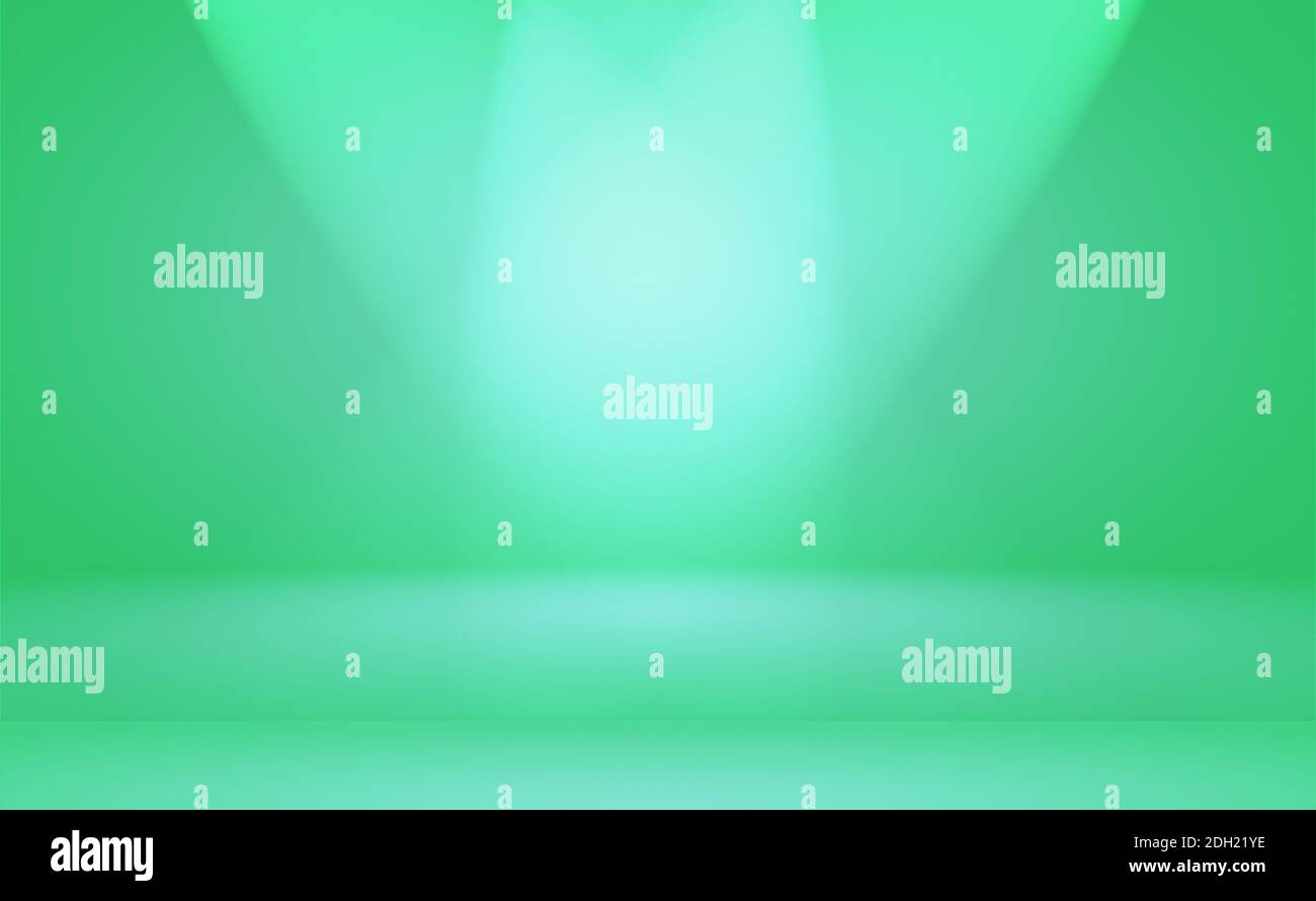 Luxury plain Green gradient abstract studio background empty room with ...