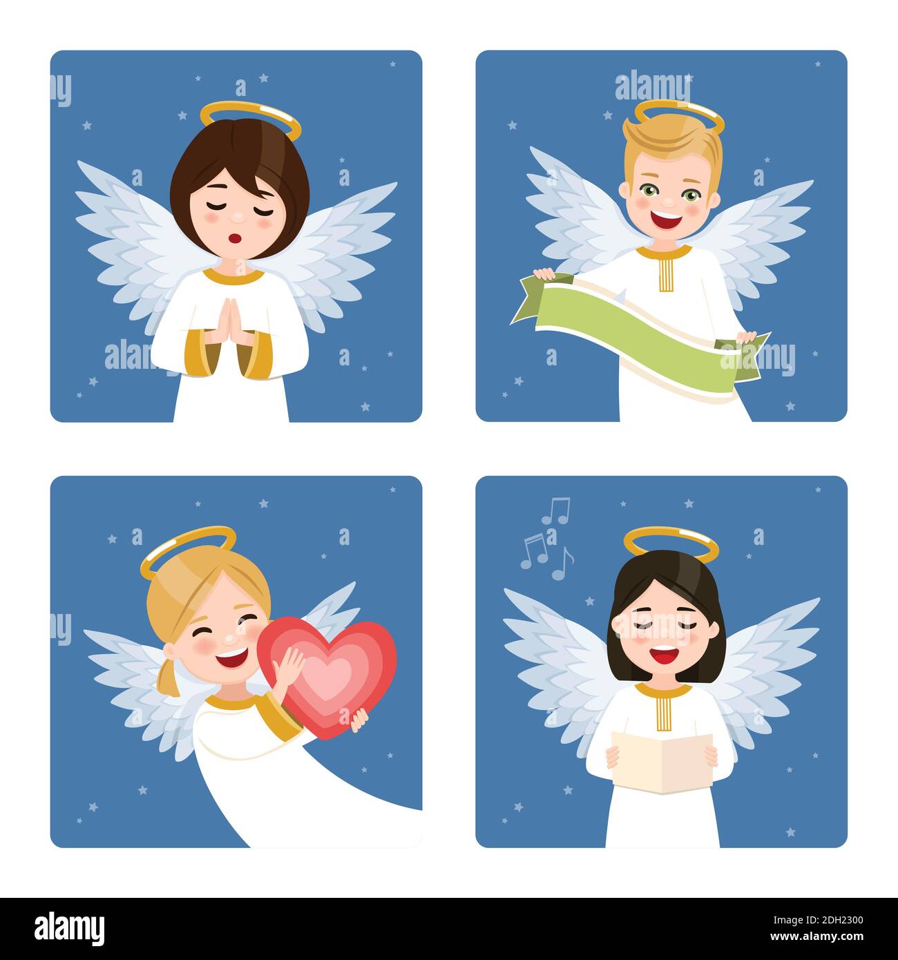 Music angels Stock Vector Images - Alamy