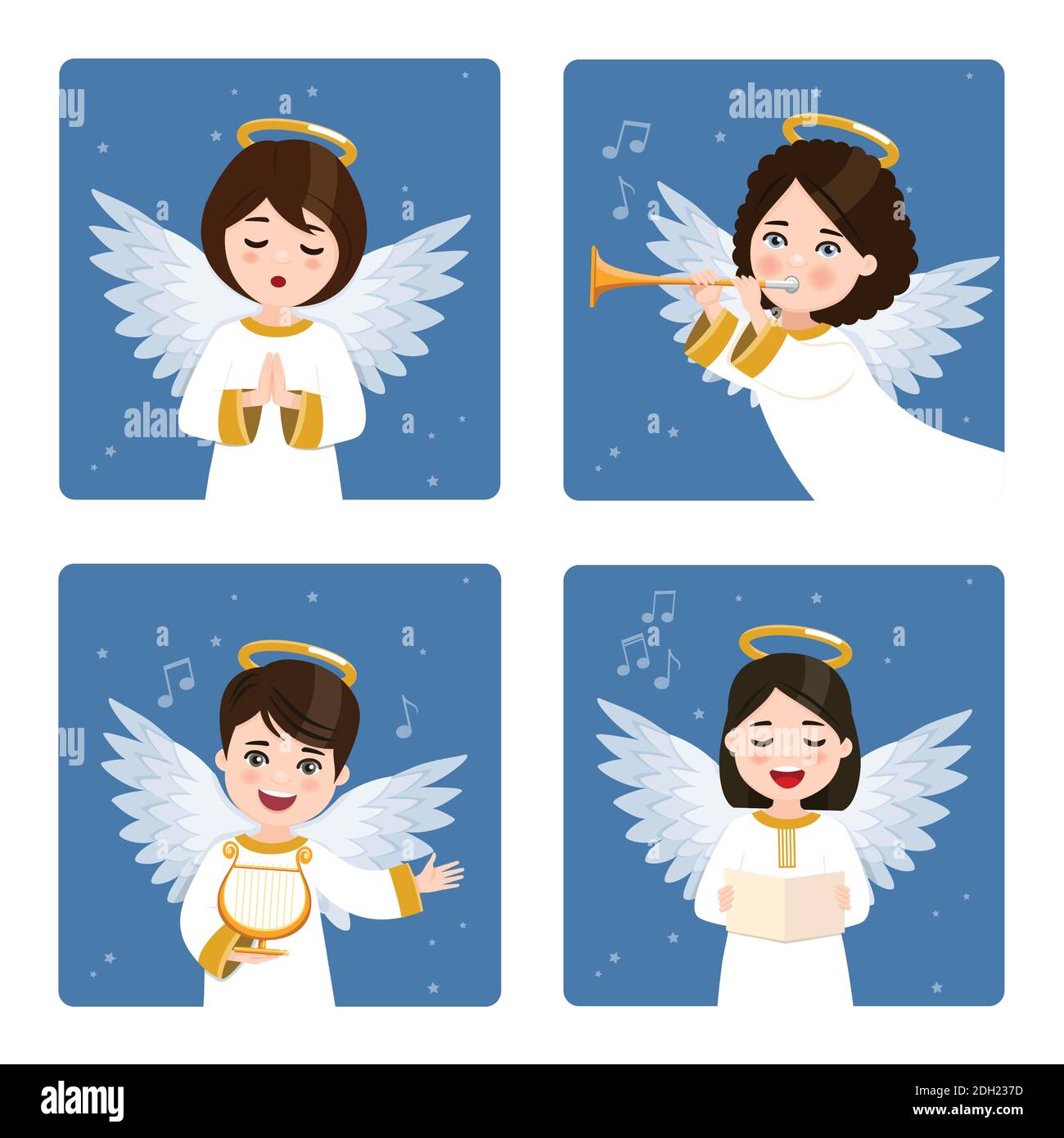 Musical angels Stock Vector Images - Alamy