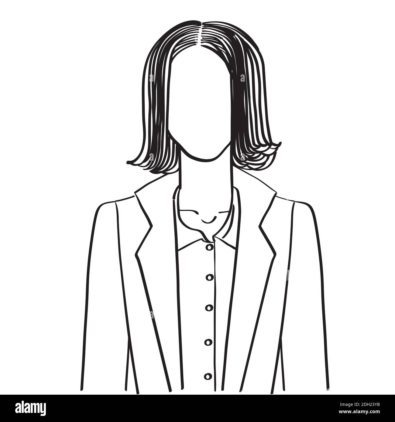 Office woman avatar Stock Photo - Alamy