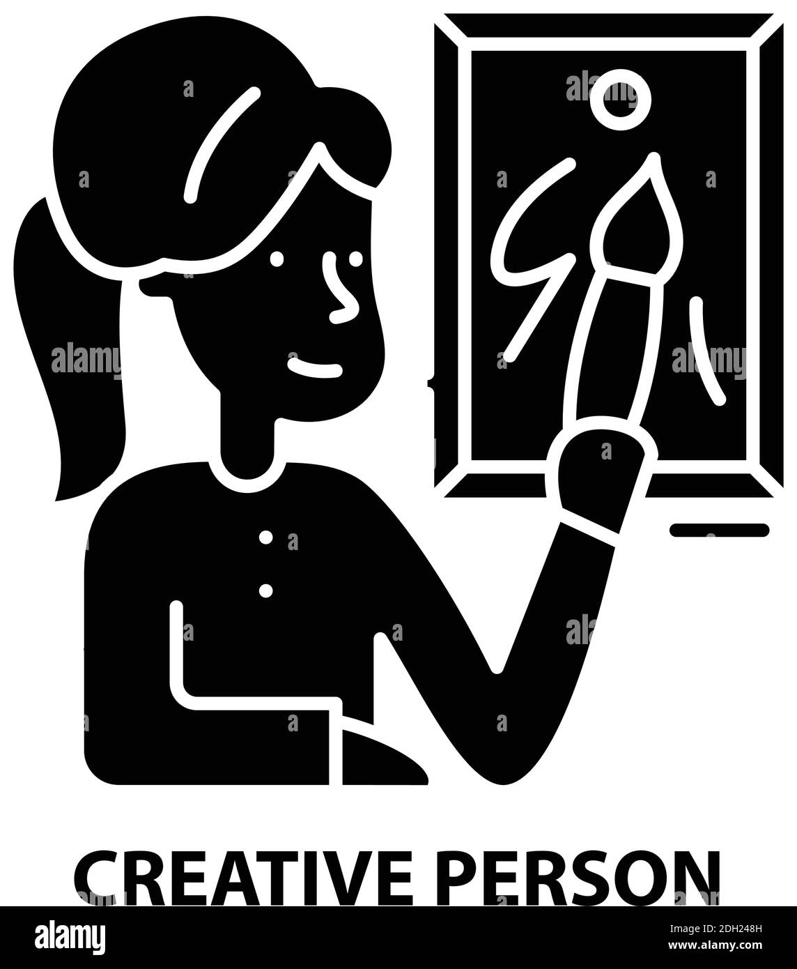 Success icon person Black and White Stock Photos & Images - Alamy
