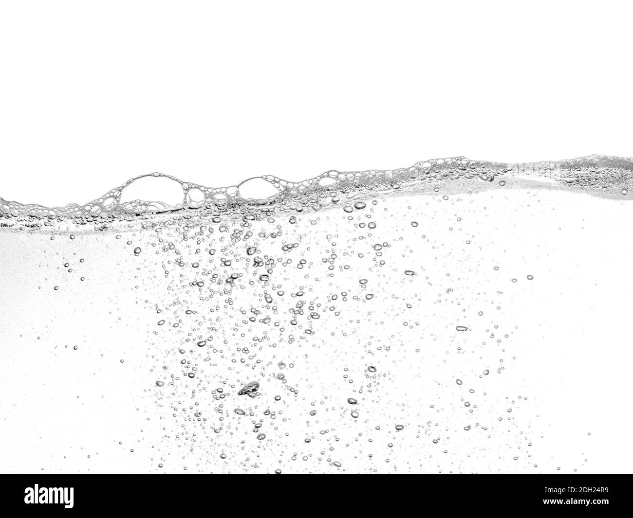 Soapy water with bubbles floating on surface of wash water Stock Photo ...