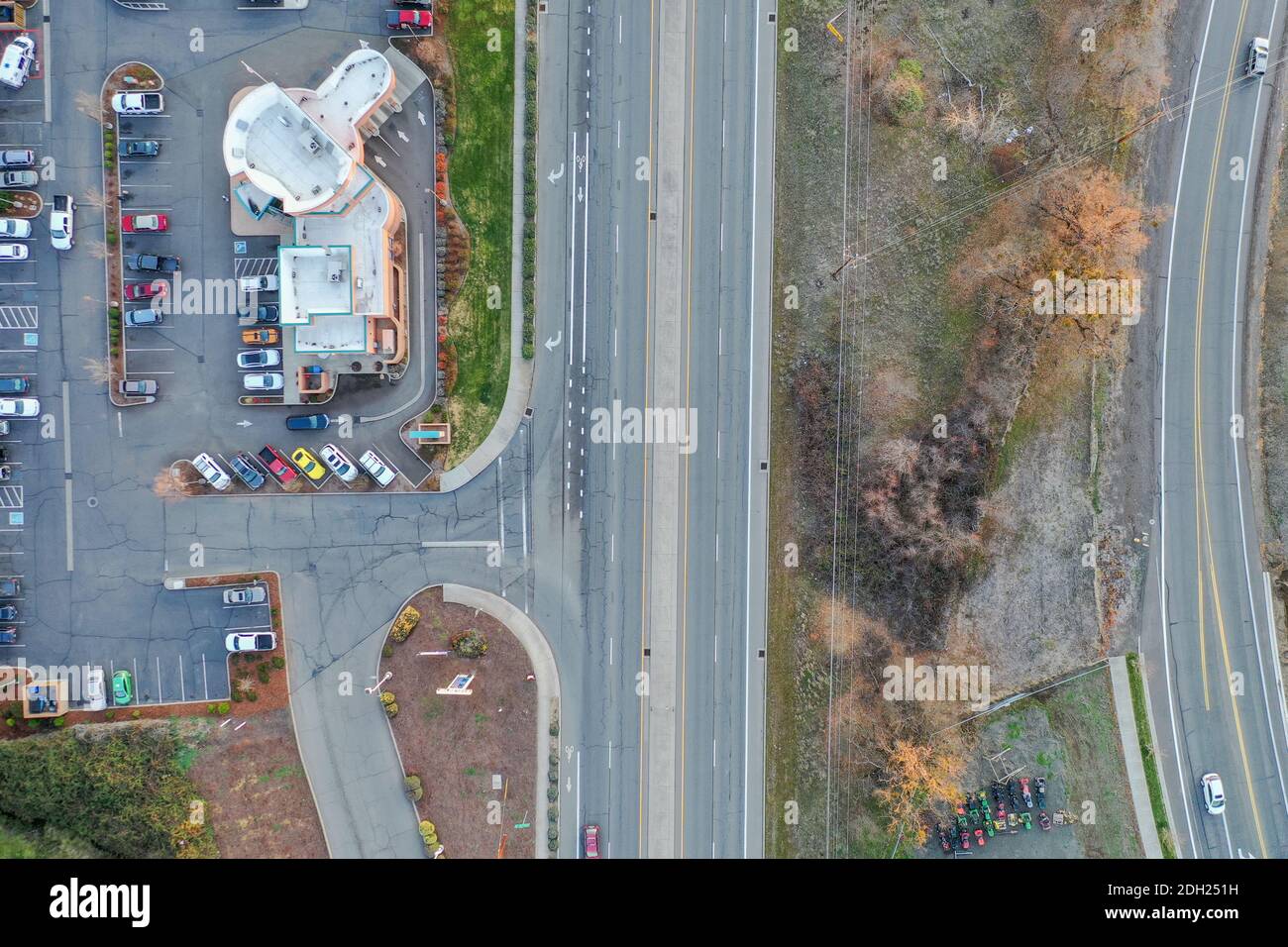 Rural settlement aerial highway hi-res stock photography and images - Alamy